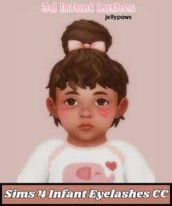 11+ Adorable Sims 4 Infant Eyelashes Cc (Maxis-Match Lashes & Natural ...