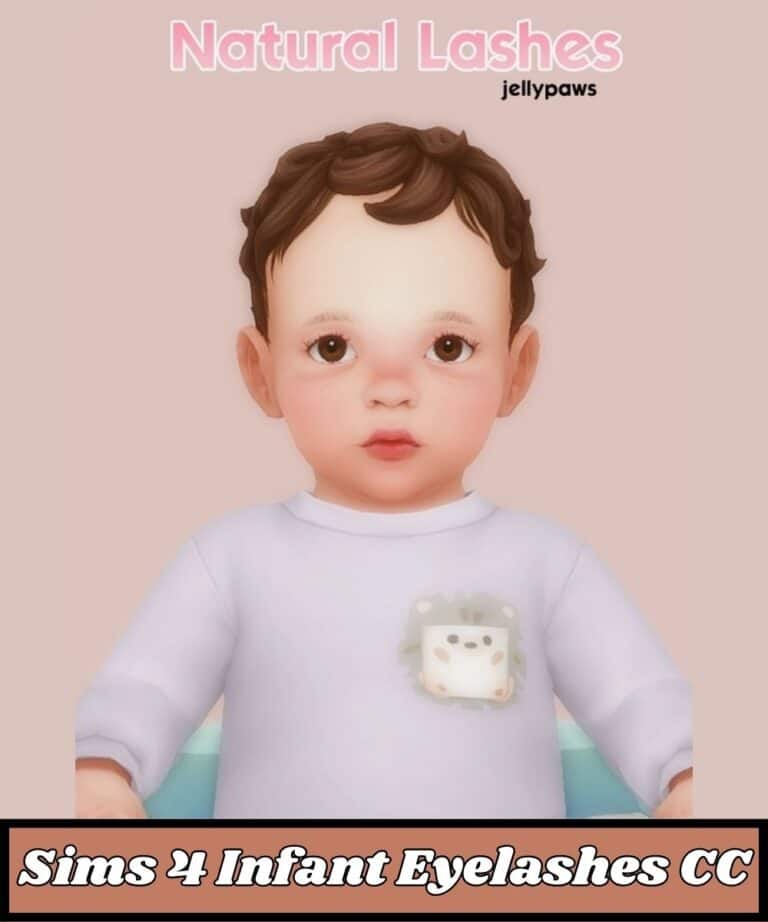11+ Adorable Sims 4 Infant Eyelashes Cc (Maxis-Match Lashes & Natural ...