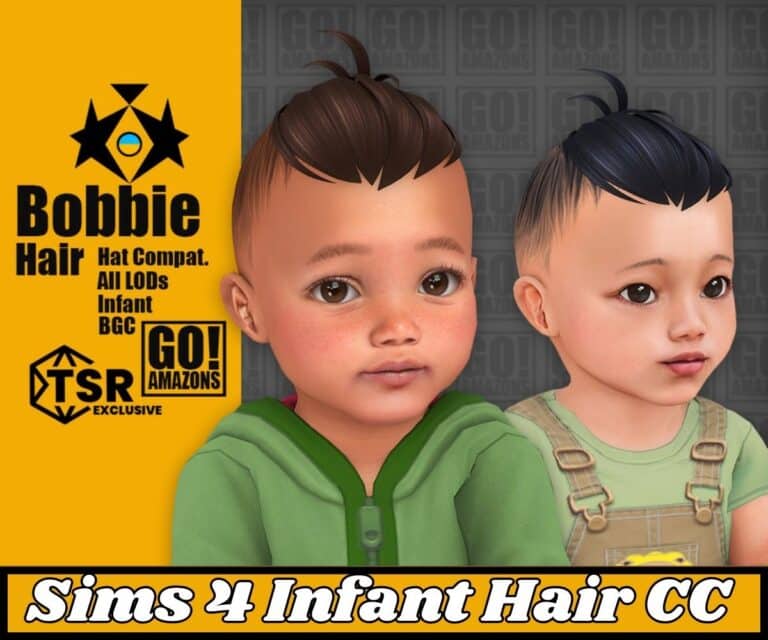 23+ Adorable Sims 4 Infant Hair Cc (Pigtails, Baby Hair, Braids, & More)