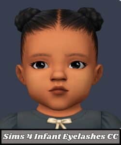 11+ Adorable Sims 4 Infant Eyelashes Cc (Maxis-Match Lashes & Natural ...